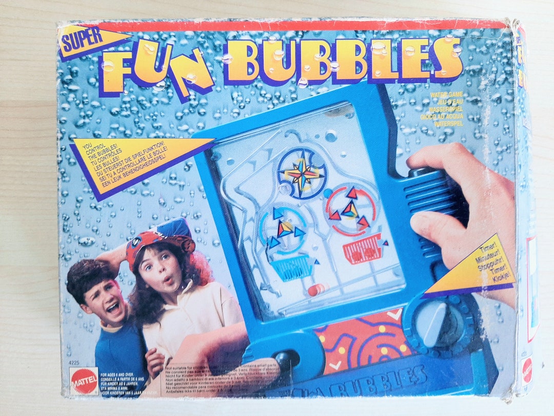MATTEL FUN BUBBLES Water Game Toy Wave Maze Rare 80s 90s - Etsy