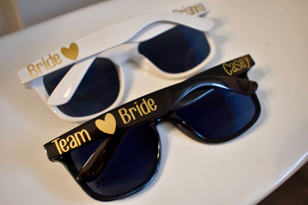 Personalized Team Bride Sunglasses - Etsy