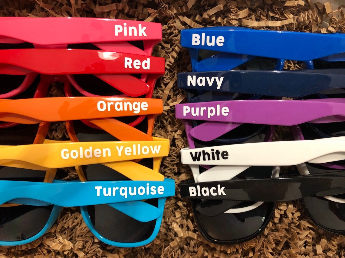 Personalized Bachelorette & Spring Break Sunglasses: Getting | Etsy