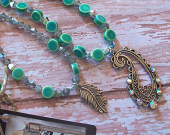 Paisley Necklace | Etsy