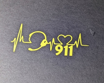 911 Dispatcher Heartbeat Svg - Etsy