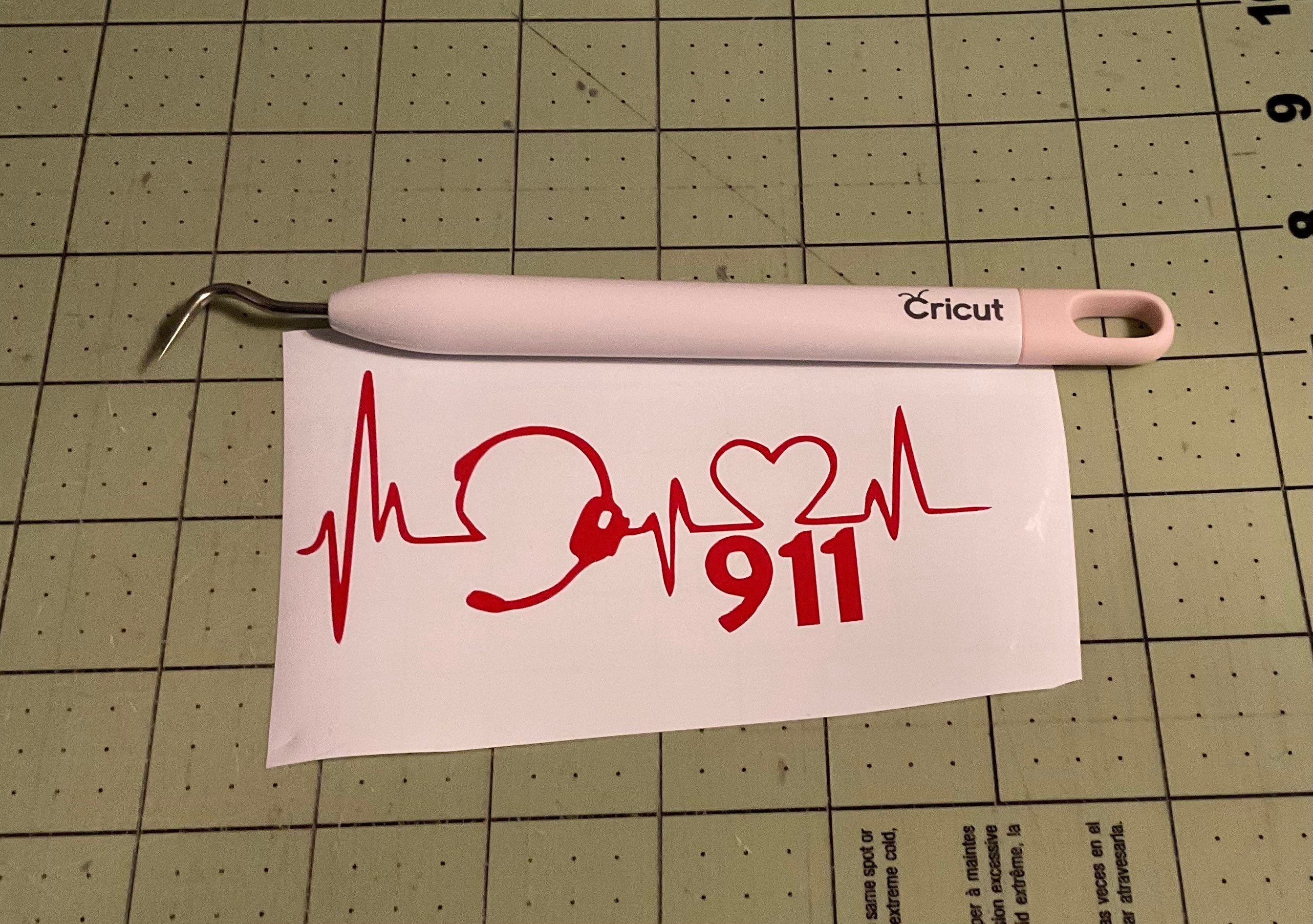 911 Dispatcher Heartbeat Headset Hero Sticker - Etsy