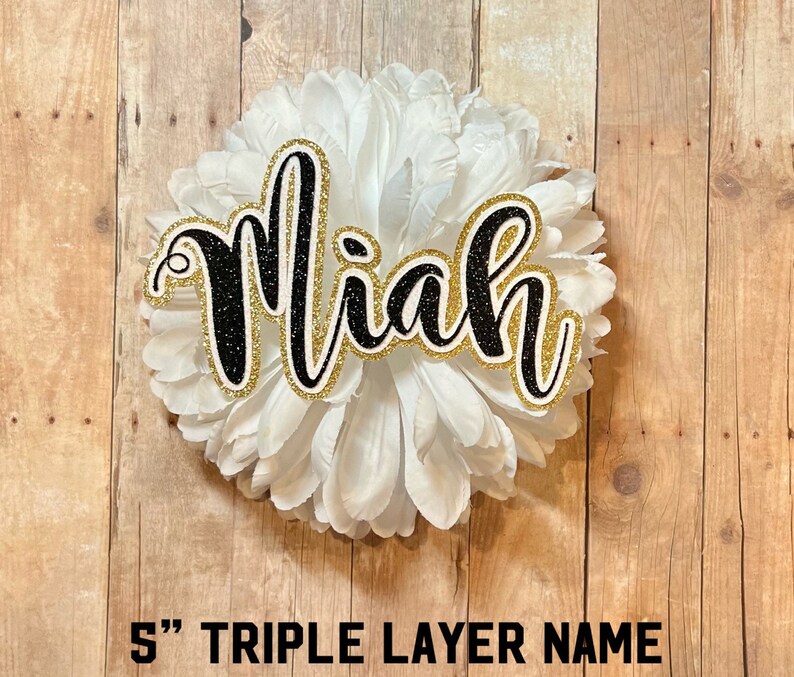 Homecoming Name Homecoming Supplies Monogram Mum Name Mum - Etsy