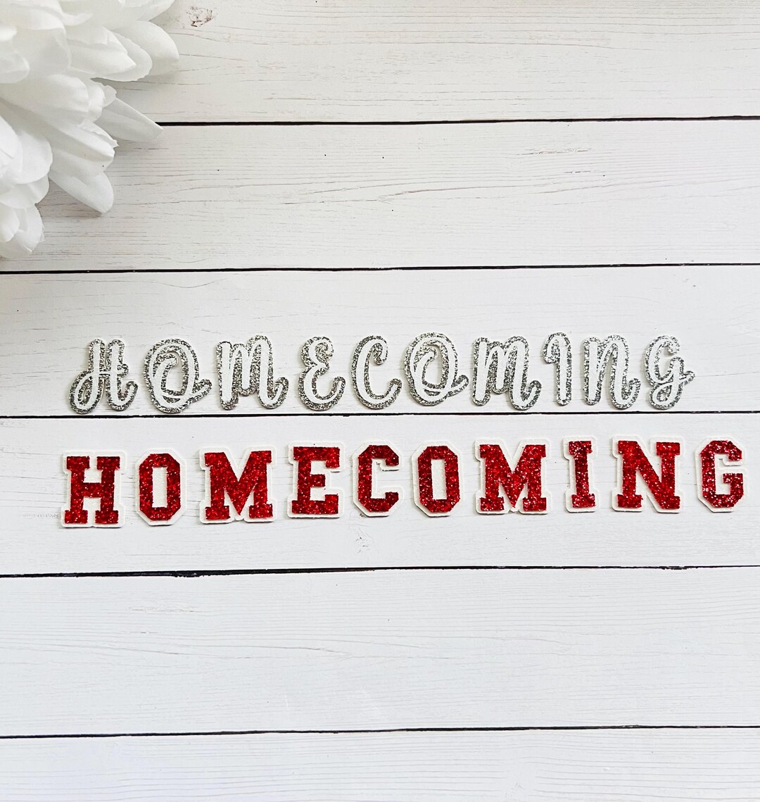 Homecoming Mum Letters, Cutouts for Homecoming Mum, Accessories for ...