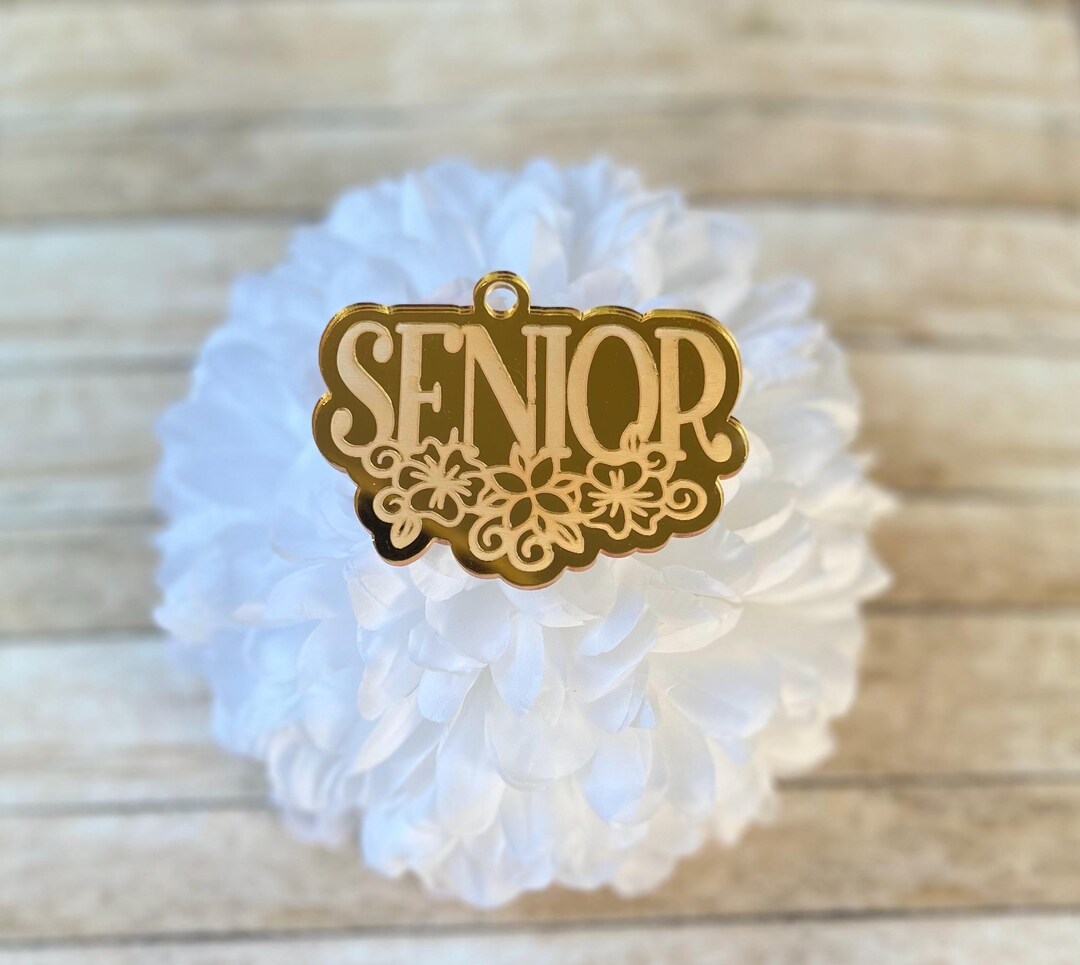 Acrylic Senior Cutout for Homecoming Mum, Mirrored Acrylic Mum Cutout ...
