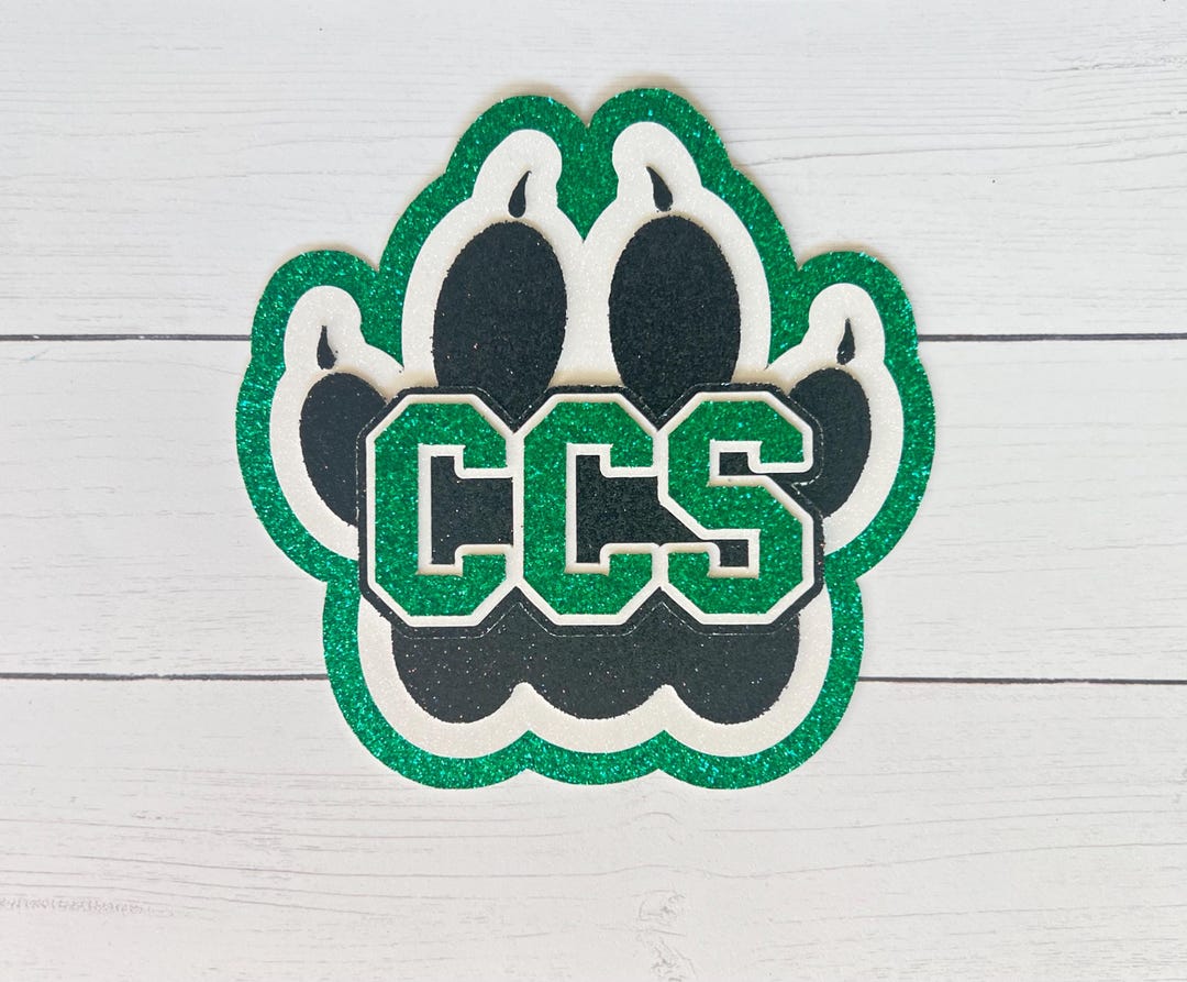 Paw Print Cutout for Homecoming Mum, Mascot Diecut for Homecoming ...