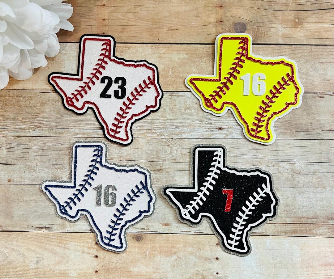 Texas Baseball Cutout for Homecoming Mum, Homecoming Supplies, Softball ...