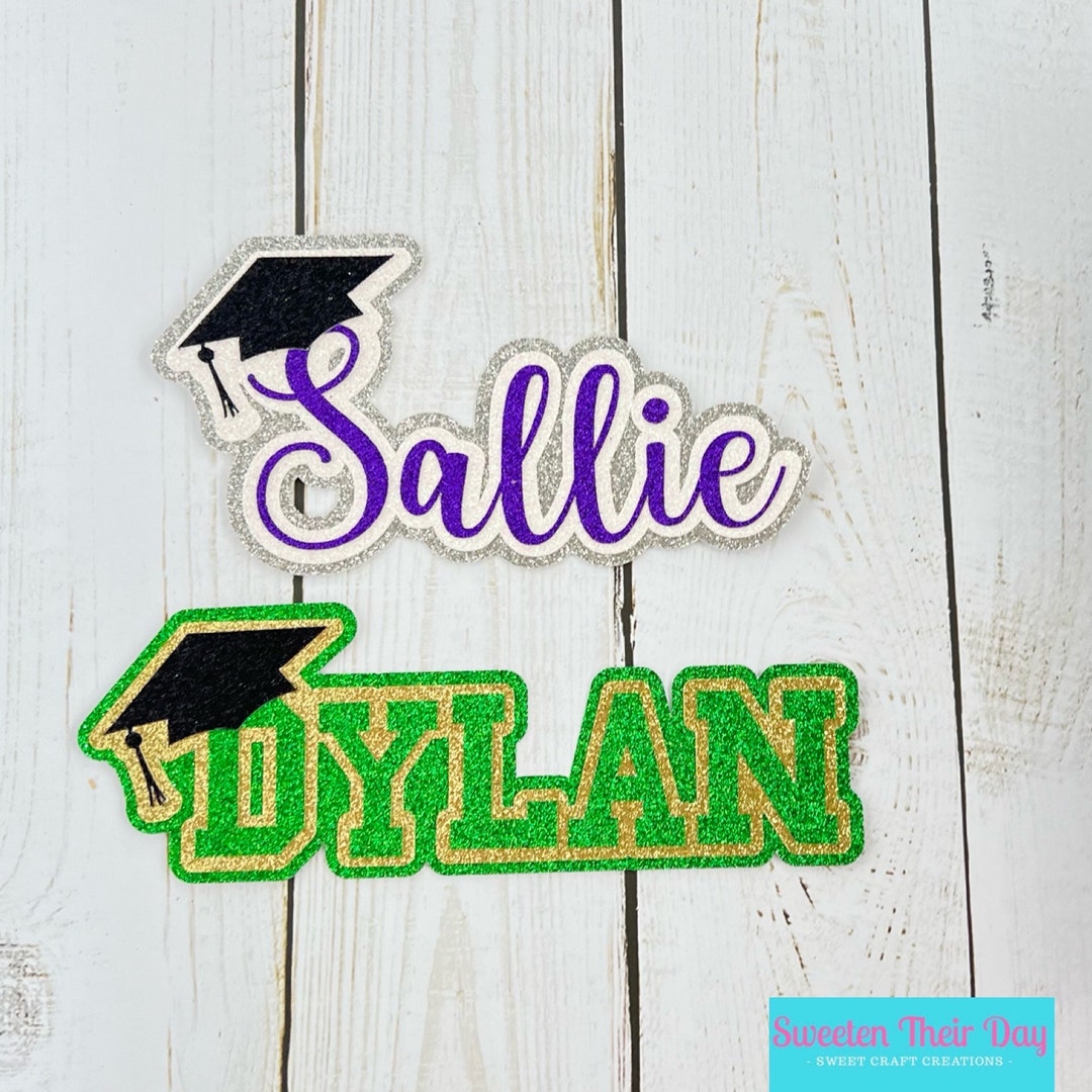 Graduation Cap With Name Cutout for Homecoming Mum, Senior 2025 Cutout ...