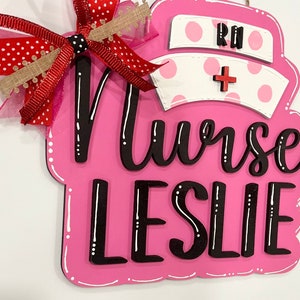 School Nurse Welcome Sign School Nurse Door Hanger Back to - Etsy