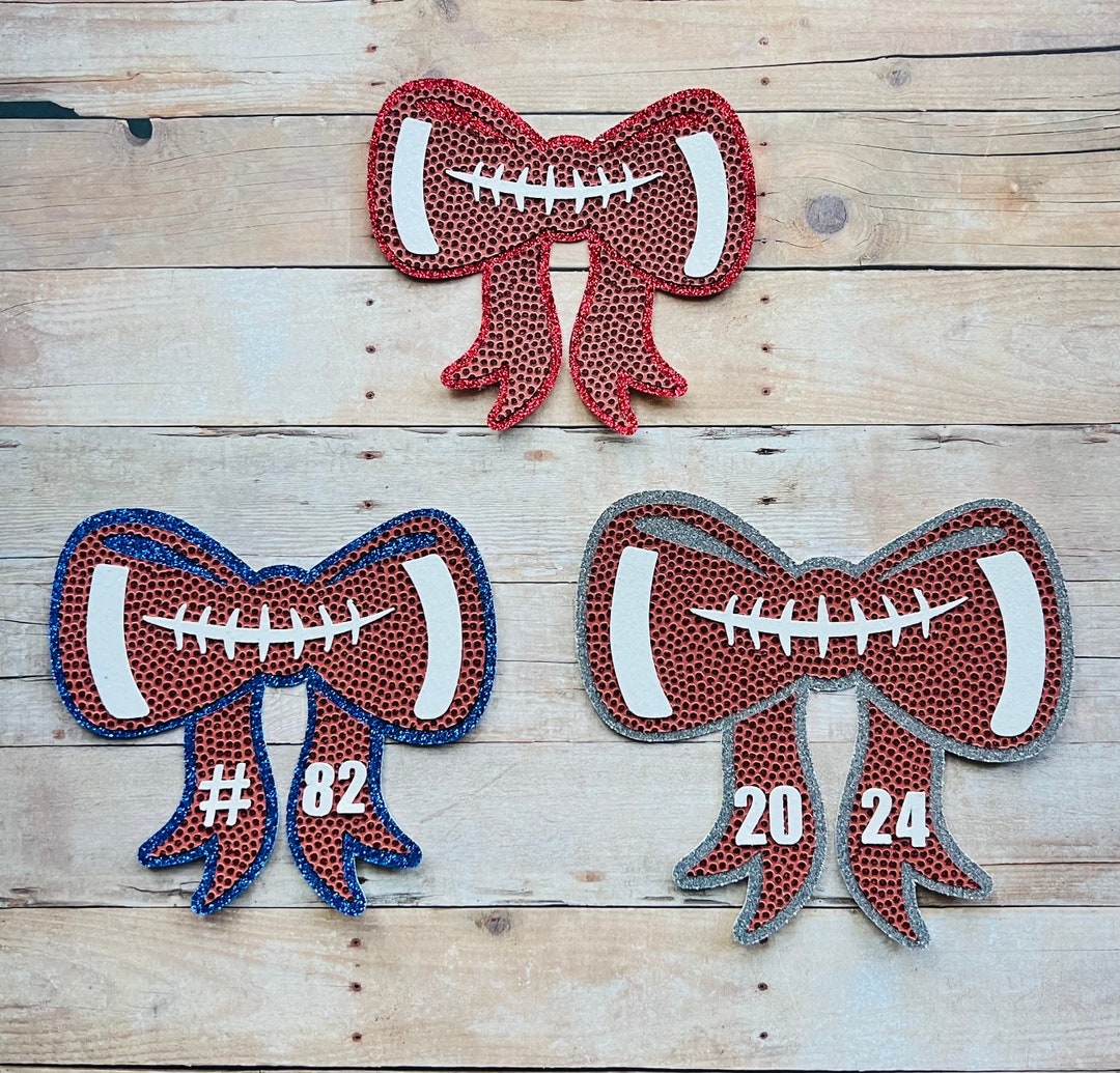 Football Bow Cutout for Homecoming Mum, Homecoming Supplies ...