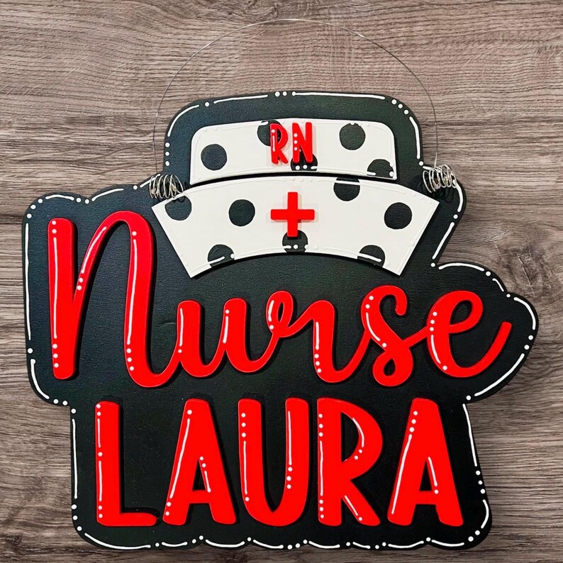 School Nurse Welcome Sign, School Nurse Door Hanger, Back to School ...