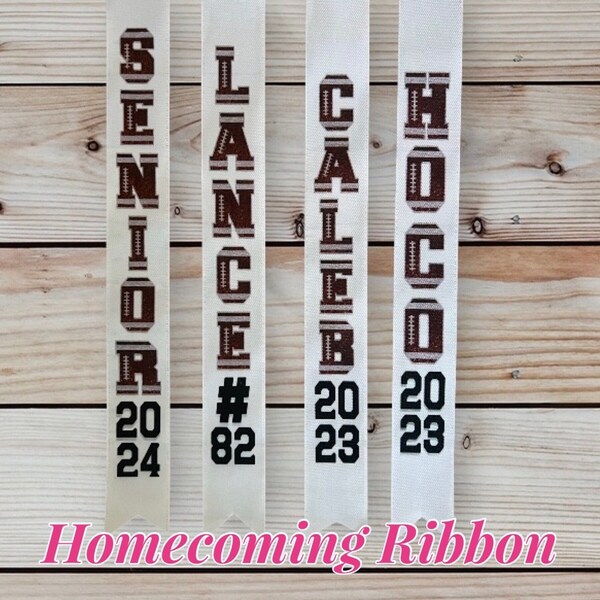 Custom Ribbon for Homecoming Mum - Etsy