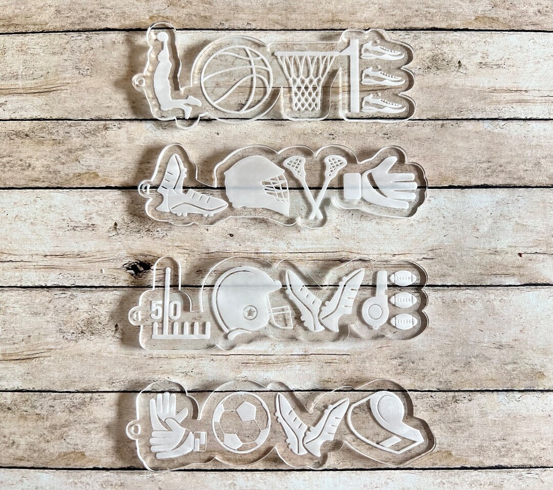 Acrylic Sport Cutout for Homecoming Mum, Cutout Trinket for Homecoming ...