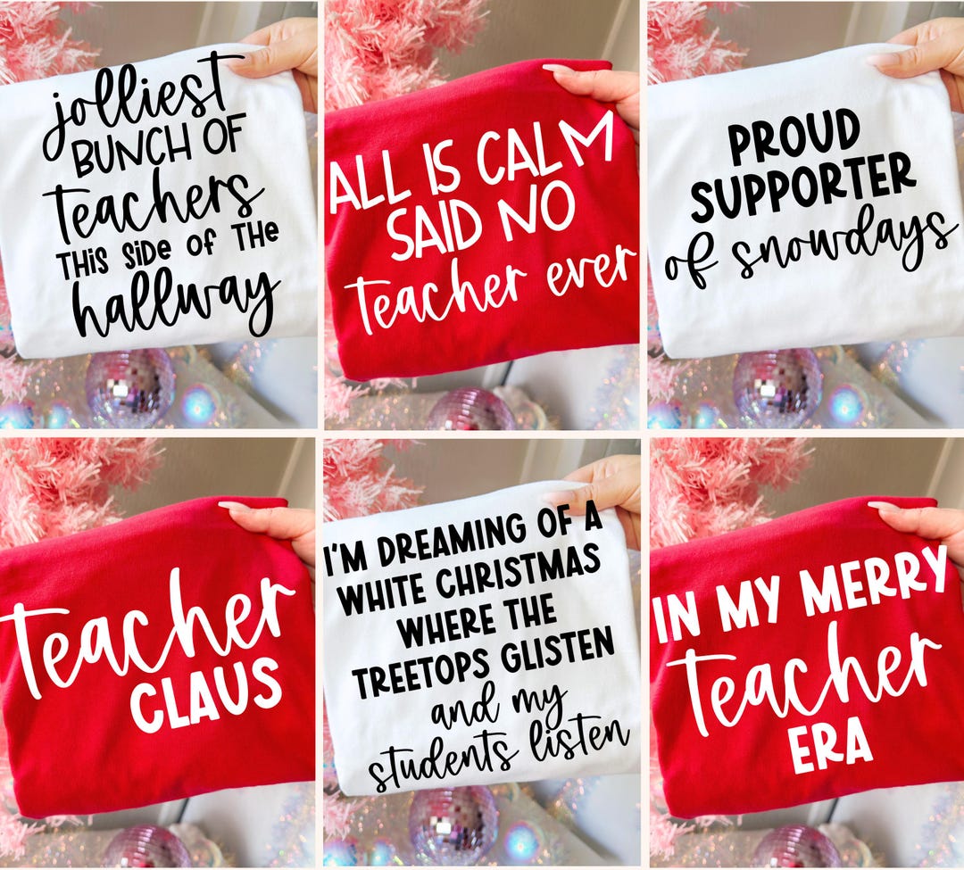 Christmas Teacher PNG SVG Bundle, Holiday Teacher Png, Teacher Claus ...