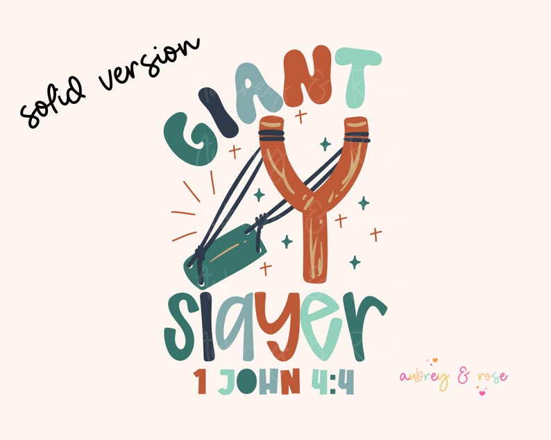 Giant Slayer SVG, Christian Png, Kids Png, Religious Png, Retro Png ...