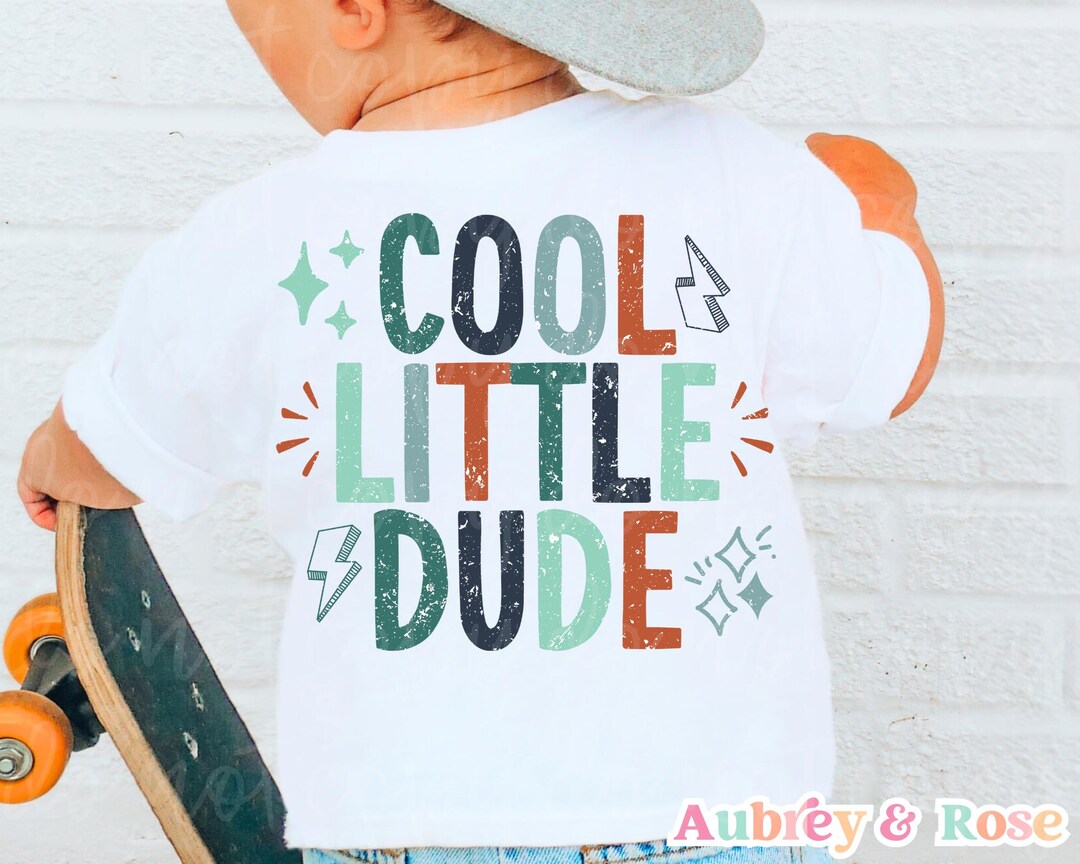 Cool Little Dude Wild Kid PNG SVG Sublimation Cricut Cut File Little ...