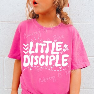 Trendy Christian PNG SVG Sublimation Cut File Little Disciple Little ...