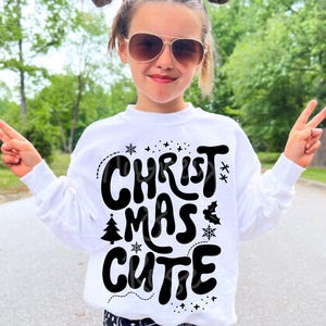 Little Girl Christmas PNG SVG Sublimation Cricut Cut File Cutie Kid ...