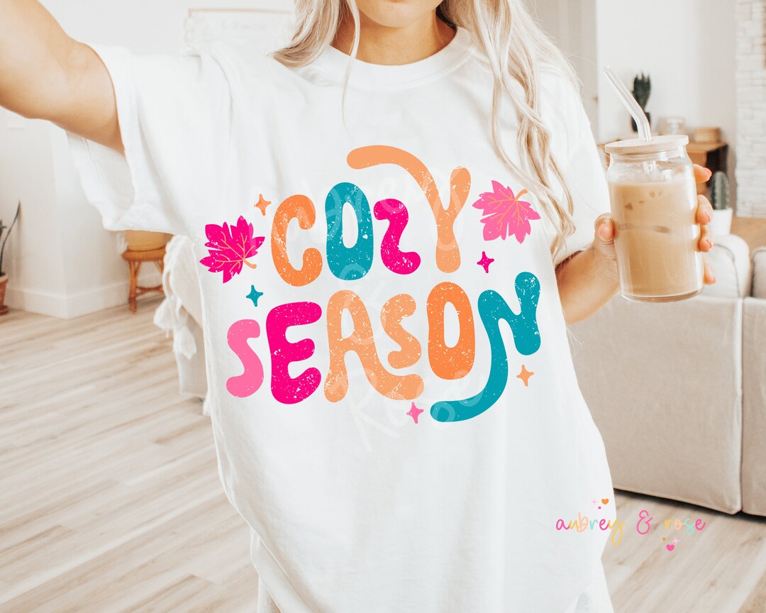 Trendy Fall PNG SVG Sublimation Cut File Cozy Season Autumn Aesthetic ...