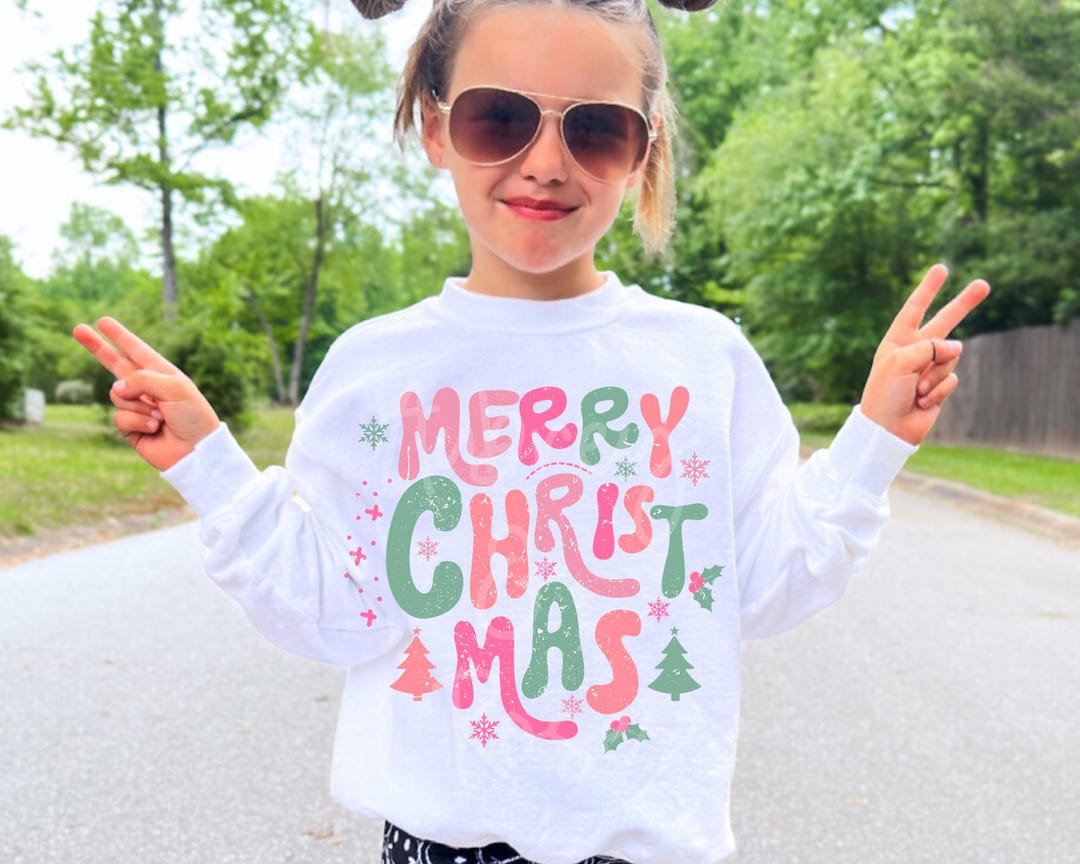 Little Girl Christmas PNG SVG Sublimation Cricut Cut File Merry ...