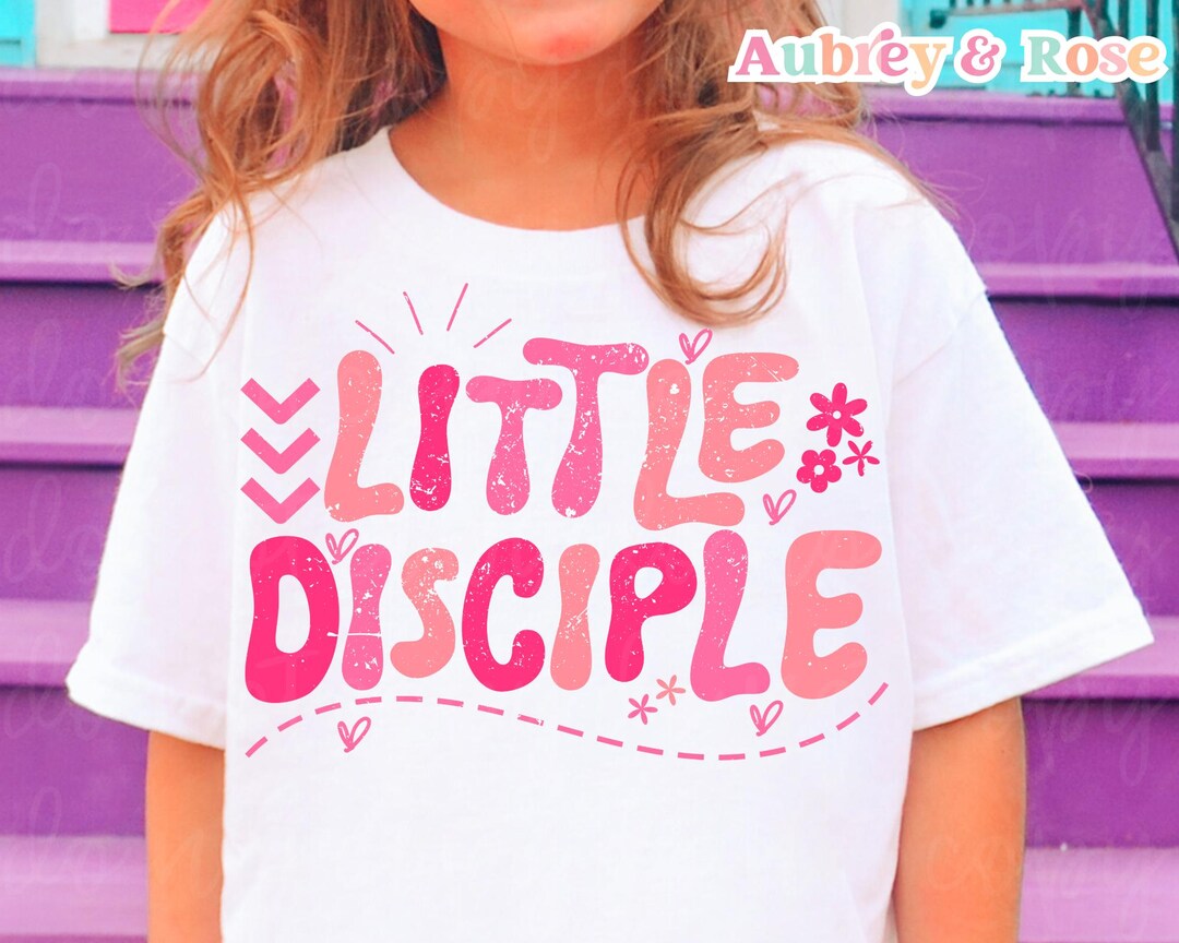 Trendy Christian PNG SVG Sublimation Cut File Little Disciple Little ...