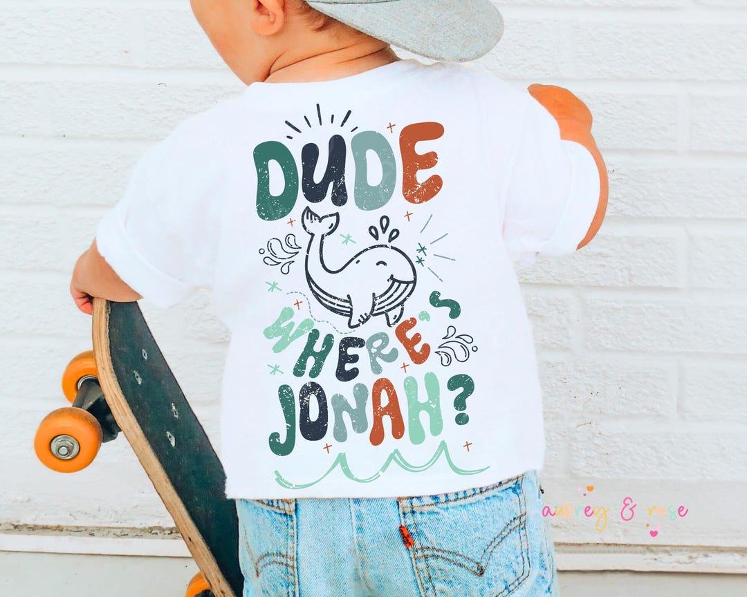Jonah and the Whale Christian Kid PNG SVG Sublimation Cut File Little ...