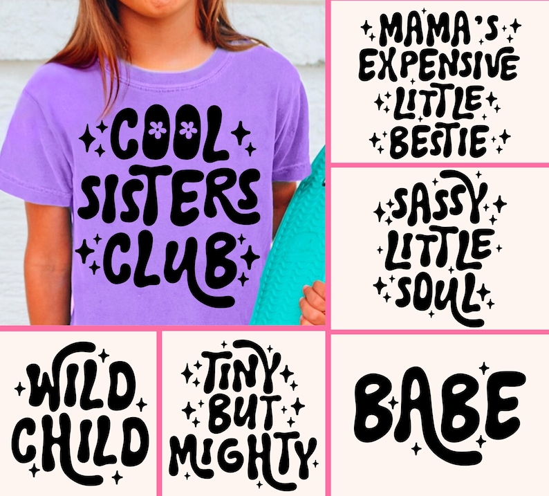 Sassy Girl PNG Bundle, Little Girl SVG Bundle, Wild Child, Mamas ...