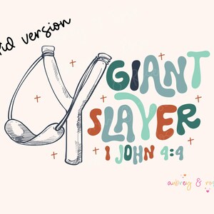 Giant Slayer SVG, Christian Png, Kids Png, Religious Png, Retro Png ...