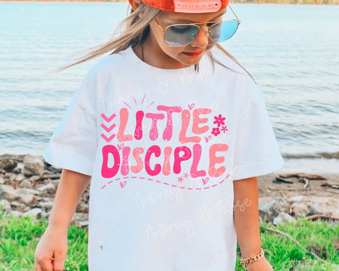 Trendy Christian PNG SVG Sublimation Cut File Little Disciple Little ...