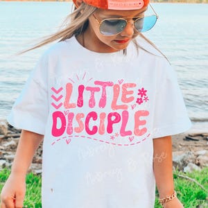 Trendy Christian PNG SVG Sublimation Cut File Little Disciple Little ...