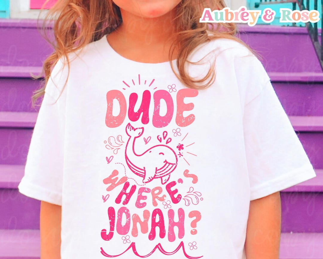 Jonah and the Whale Christian PNG SVG Sublimation Cut File Little Girls ...