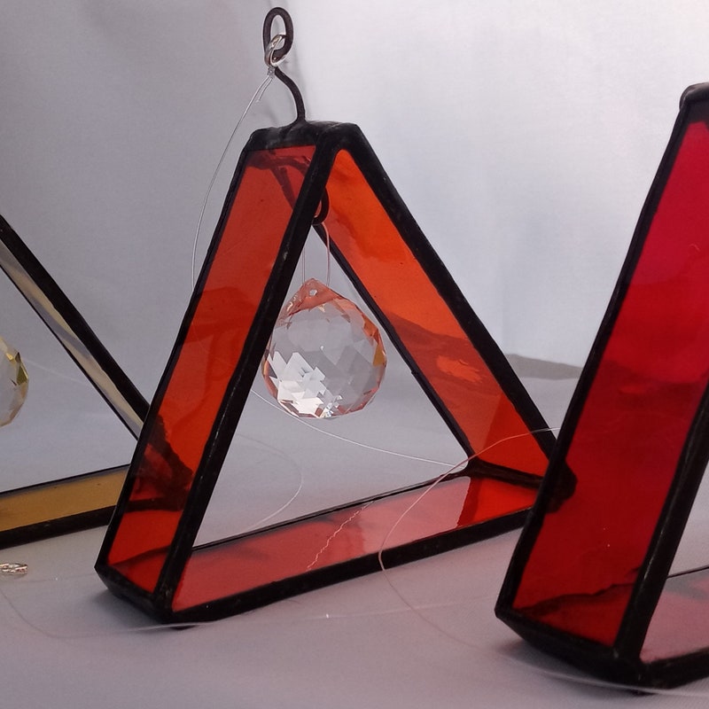 Stained Glass Triangle - Etsy
