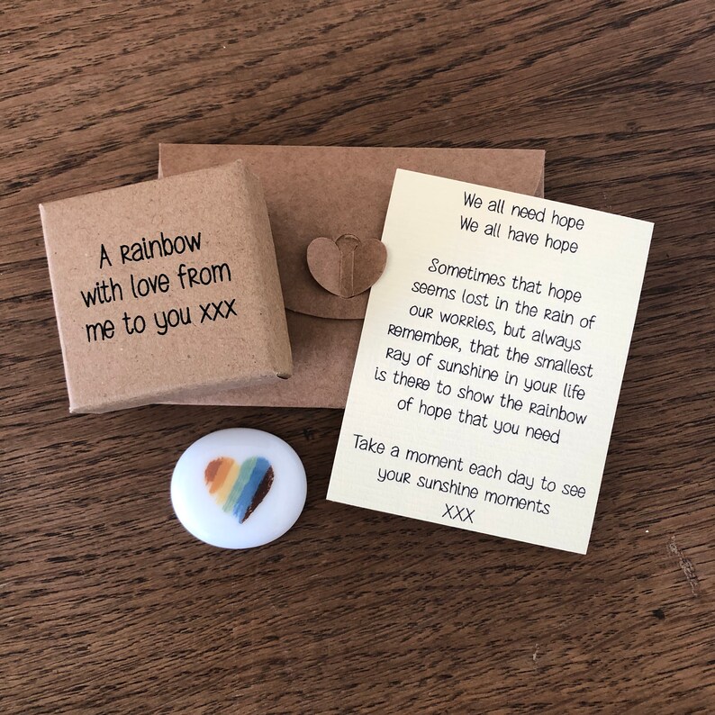 Rainbow Gift Sending Hope Support Love Inspiration Unique - Etsy UK
