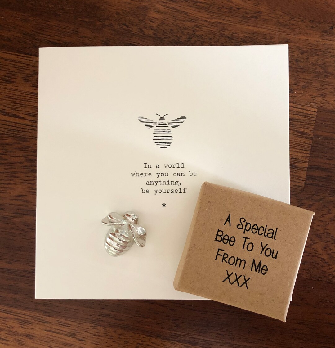 Bee Gift Sending Hugs Bee Hug in a Box Pocket Hug Support - Etsy