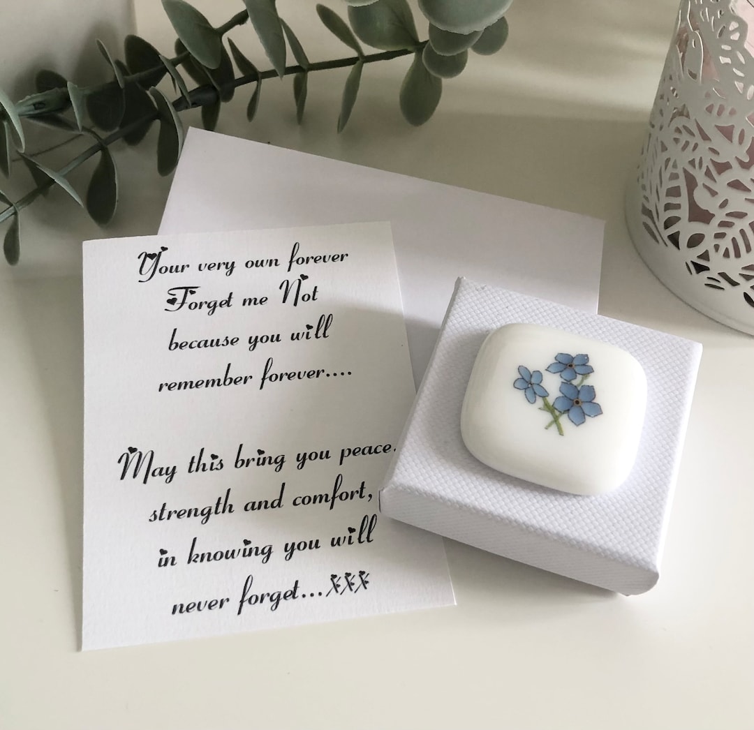 Forget Me Not Remembrance Gift, Memorial Bereaved, Sympathy, Support ...