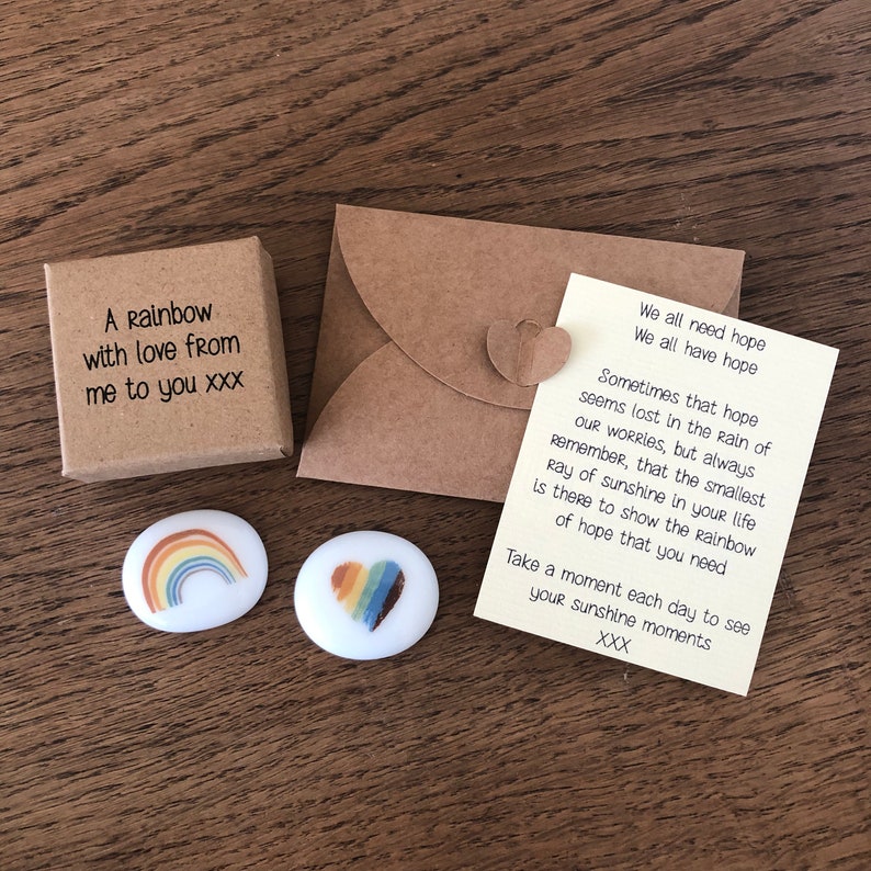 Rainbow Gift Sending Hope Support Love Inspiration Unique - Etsy UK