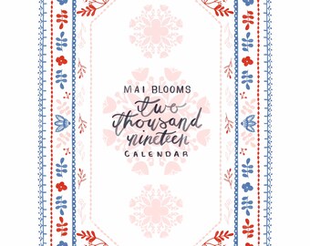 Flower calendar | Etsy