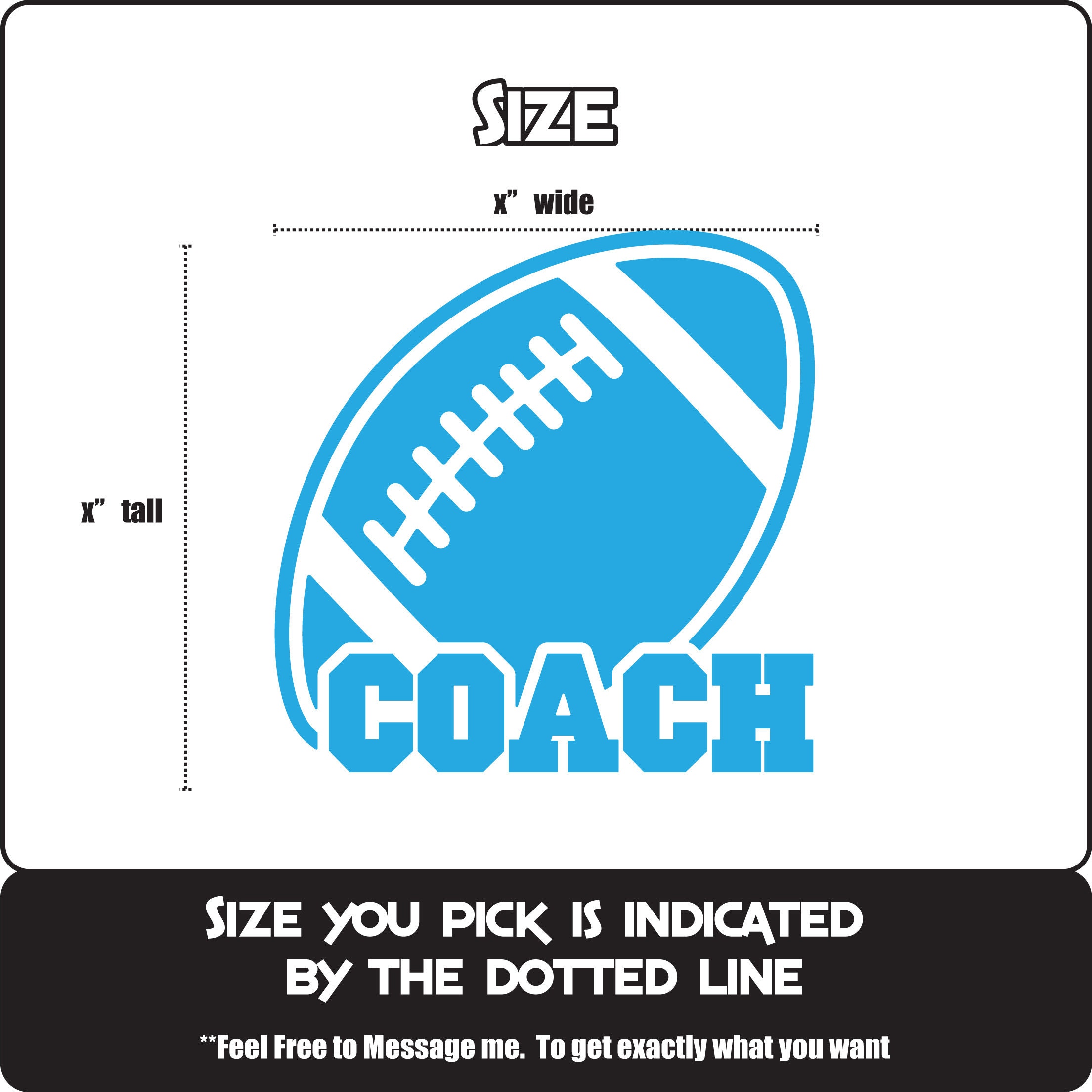 Football Coach Gift | Vinyl Sticker Decal - Etsy
