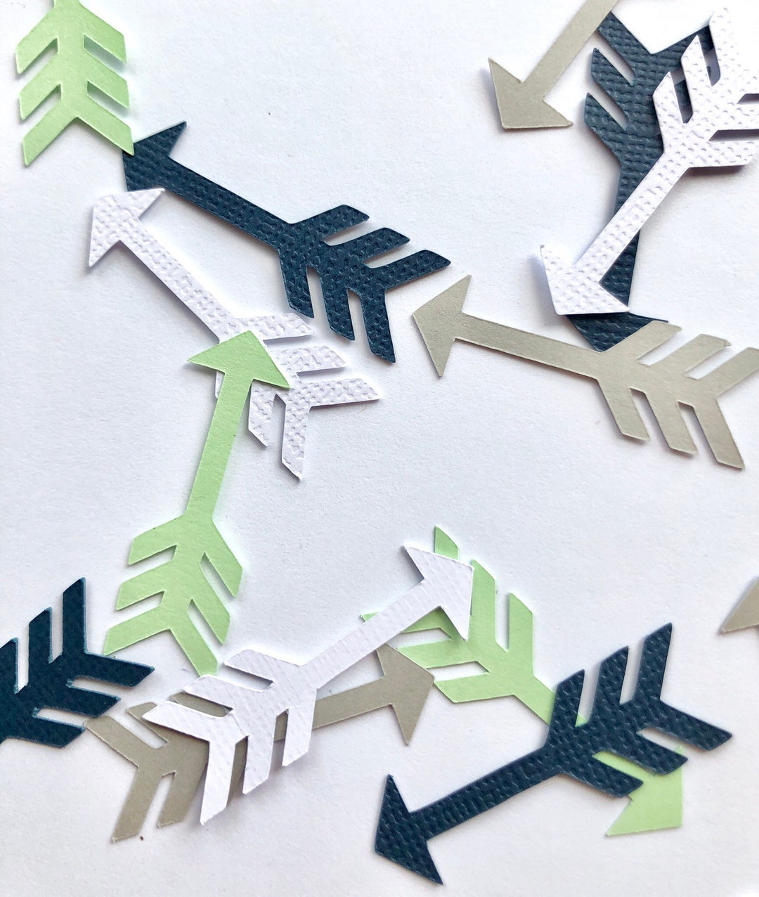Arrow Confetti navy, Grey, Mint Green and White - Etsy