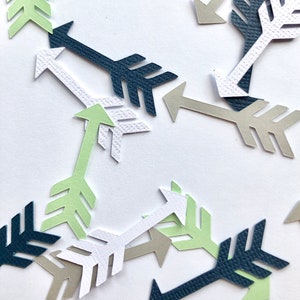 Arrow Confetti navy Grey Mint Green and White - Etsy