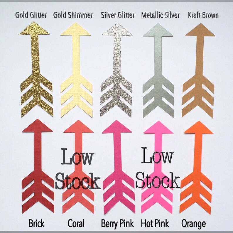 Custom Arrow Confetti and Embellishments You Pick the Colors - Etsy
