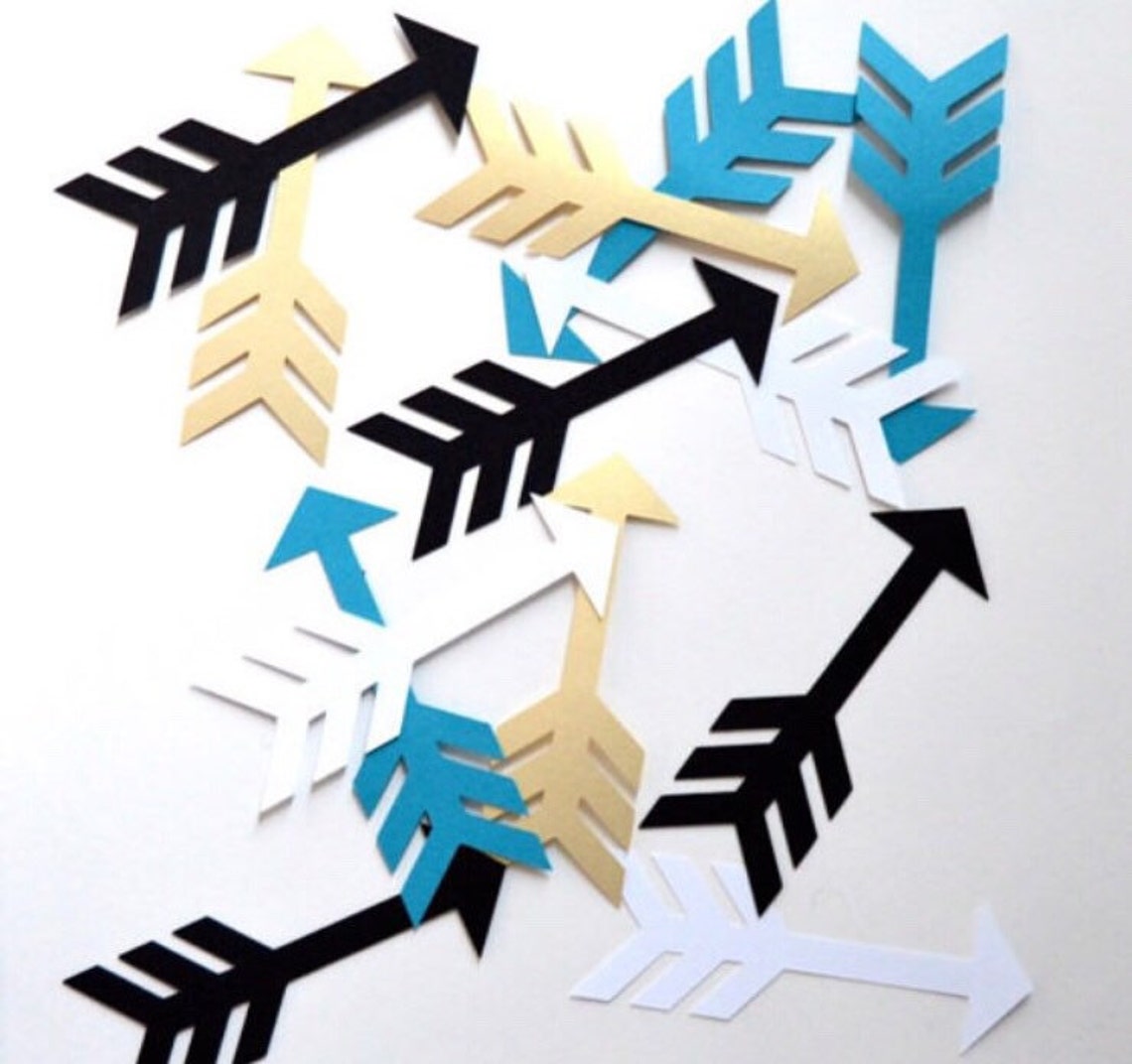 Custom Arrow Confetti and Embellishments You Pick the Colors - Etsy