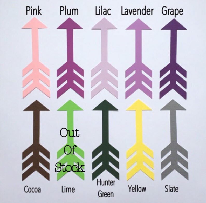 Custom Arrow Confetti and Embellishments You Pick the Colors - Etsy