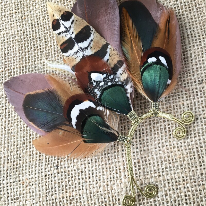 Steampunk Feather - Etsy UK