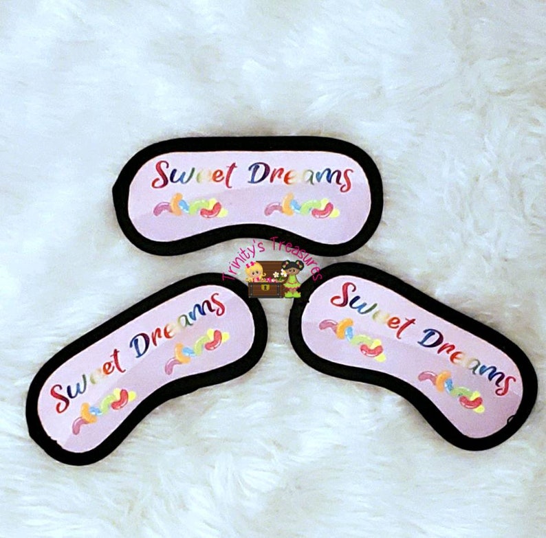 Sleep Mask Eye Mask Blindfold Slumber Party Favor | Etsy