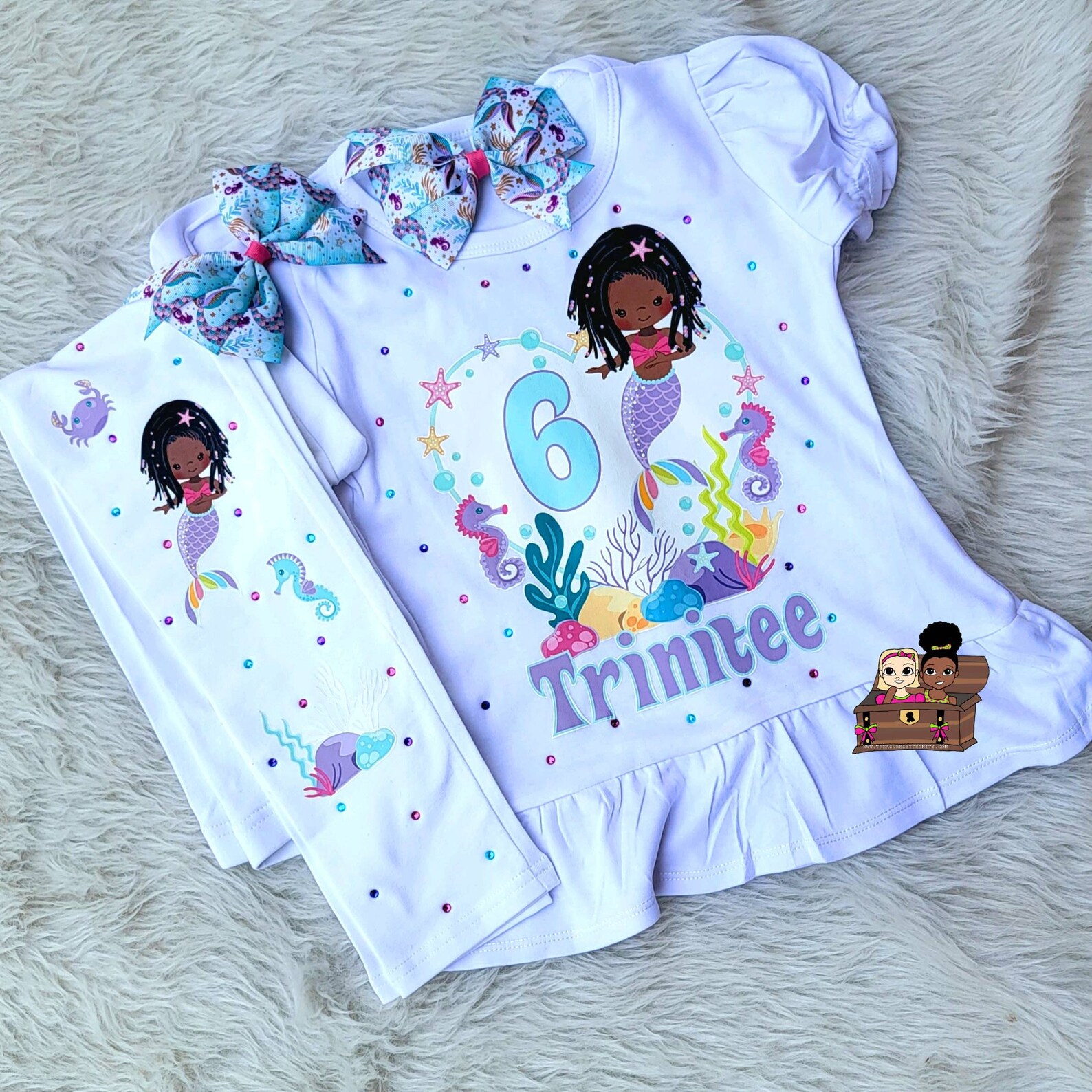 Mermaid Birthday Outfit Denim Skirt Mermaid Denim Vest - Etsy