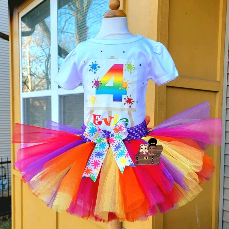 Paint Party Outfit Tutu Overalls Paint & Sip Party Denim | Etsy