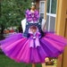 Tutu Overalls, Denim Tutu Jumper, Overall Tutu, Girls Birthday Outfit ...