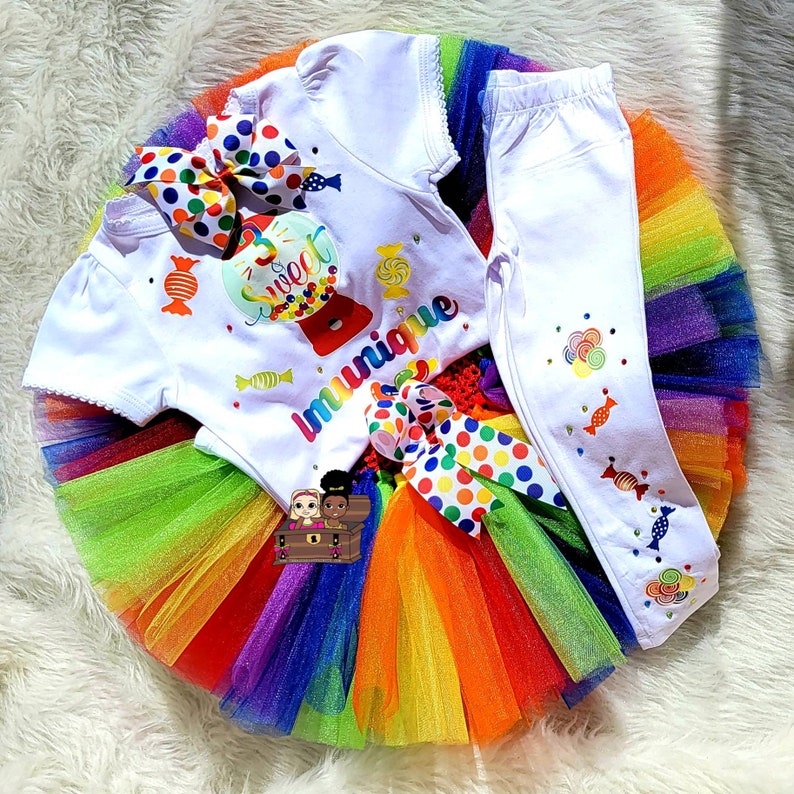 Candyland Birthday Outfit Denim Skirt Candyland Denim Vest - Etsy