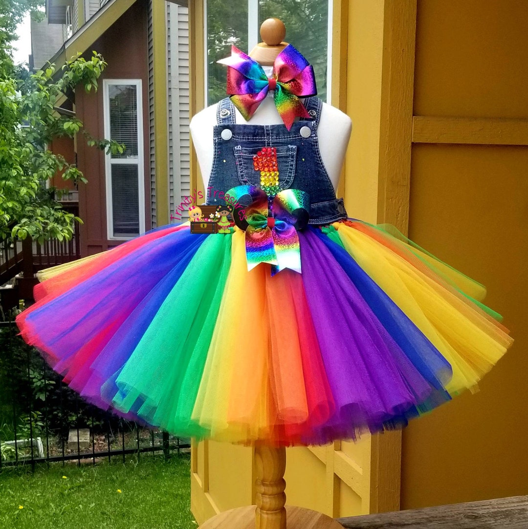 Tutu Overalls, Denim Tutu Jumper, Overall Tutu, Girls Birthday Outfit ...